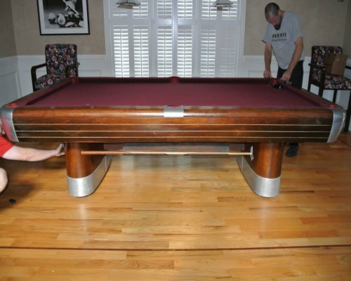 White Sulphur Disassemble Pool Table